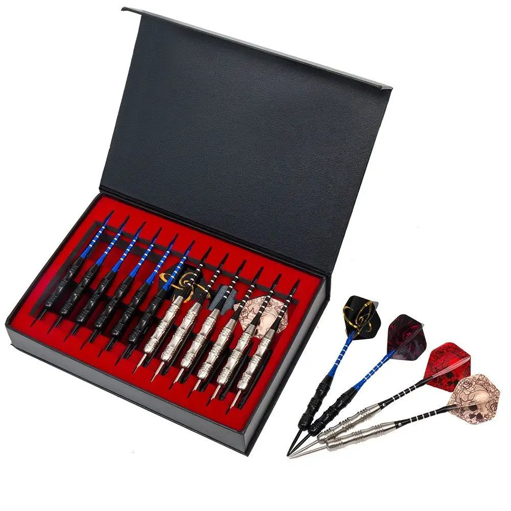 12 Pcs Exquisite Gift Box Aluminum Pole Darts Keel Dart Set Hot Selling ...