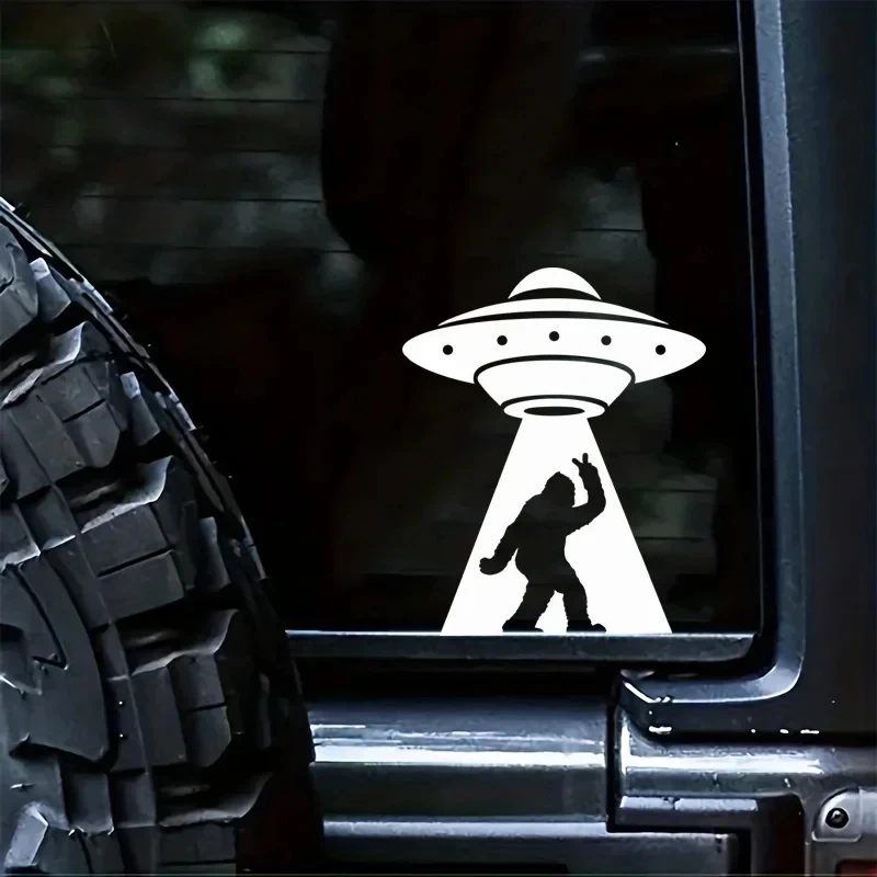 Funny-UFO-Car-Decal-Decals-Graphic-Window-Decals-Laptop-Truck-Peace ...