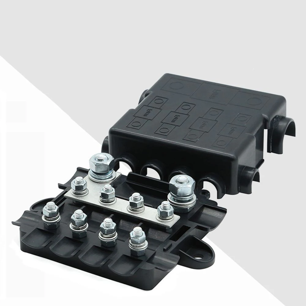 5 Way Power Distribution Fuse Box Blade Fuse Base Fuse Holder Box For ...