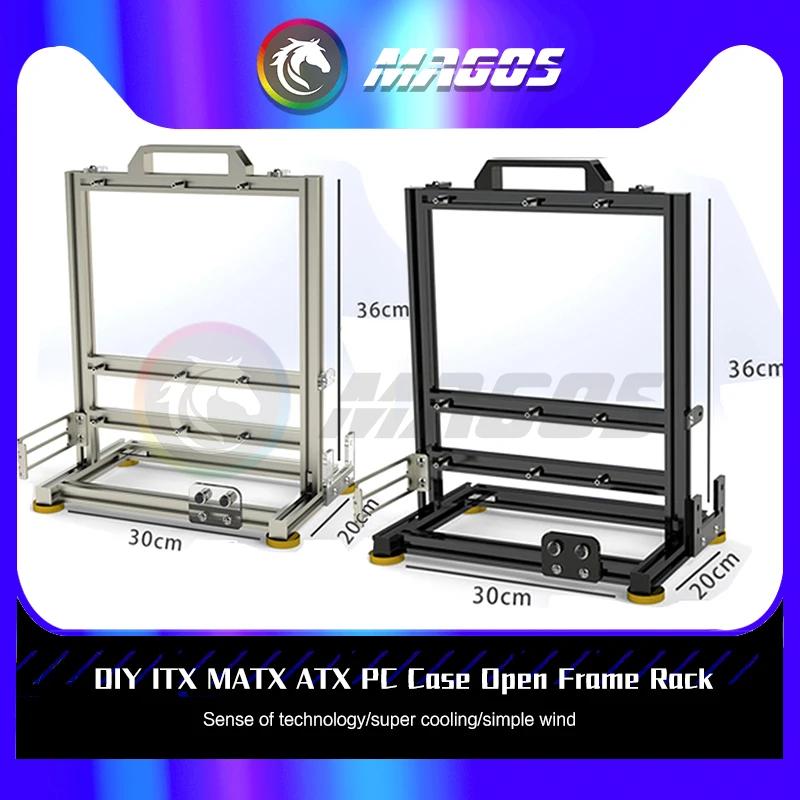 MOD Gamer Gabinete, DIY ITX MATX ATX PC Case Open Frame Rack ...