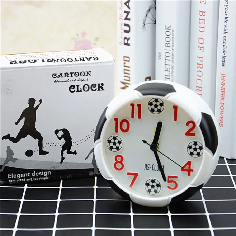 Desktop-Soccer-Ball-Clock-Decorative-Battery-Powered-Football-Shaped ...