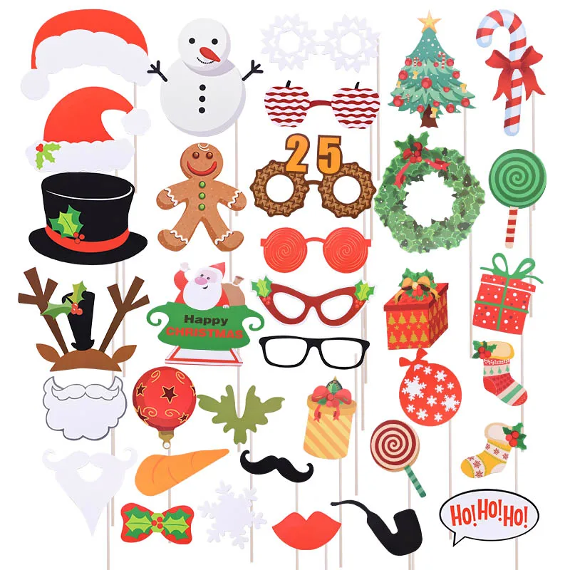 Snowman Photo Booth Props