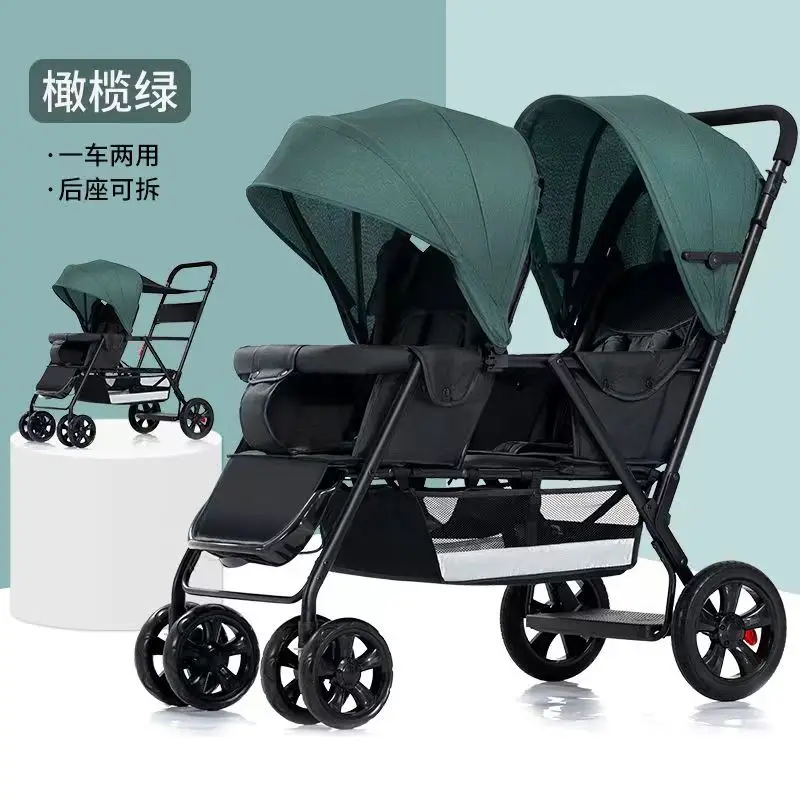 Twin-strollers-for-front-and-rear-strollers-lightweight-folding-double ...