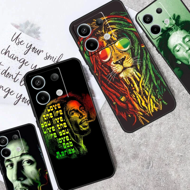Funda-de-Reggae-Bob-Marley-para-Xiaomi-Redmi-Note-12-11-9-10-13-Pro ...