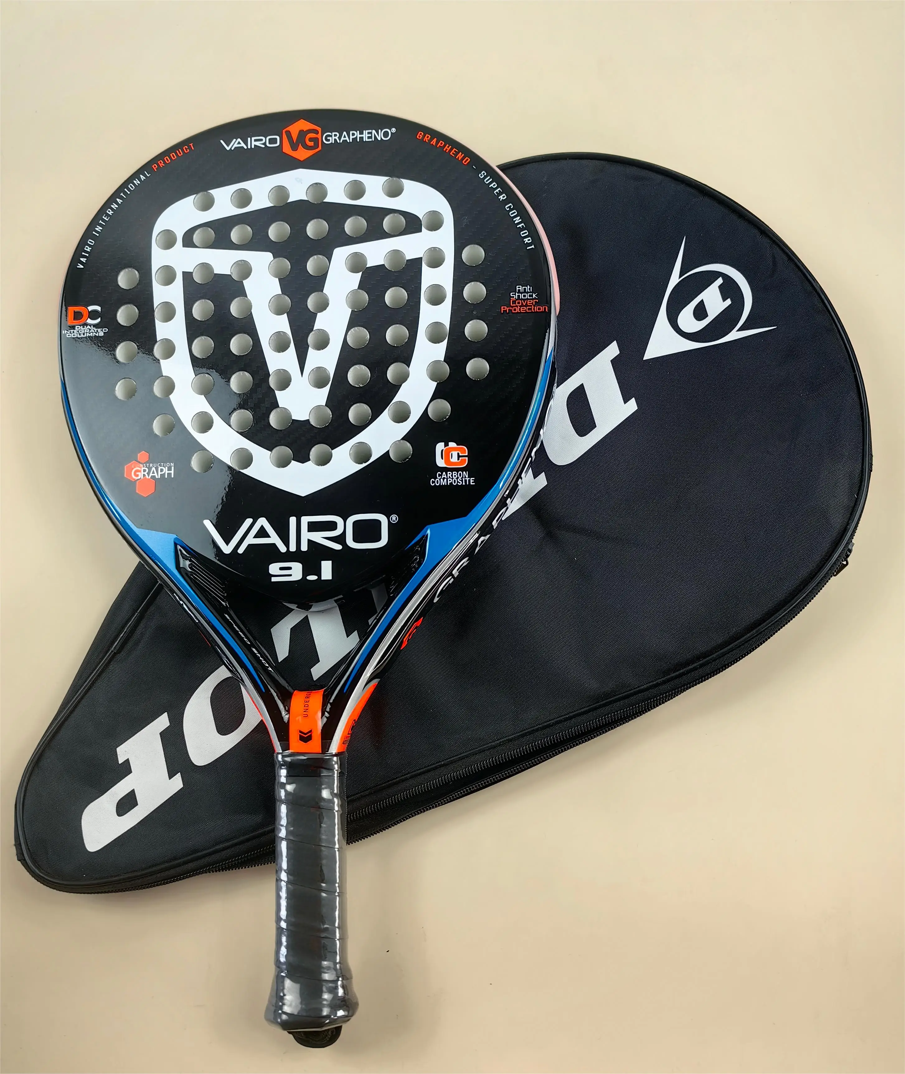 Padel Racket Porfessional Series Palas 3 Layer Carbon Fiber board ...