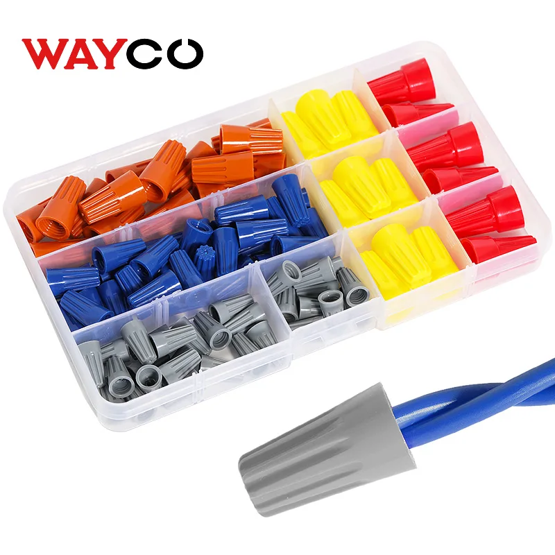 90-140PCS-Twist-Screw-Cap-Electrical-Wire-Connector-For-Cables-Quick ...