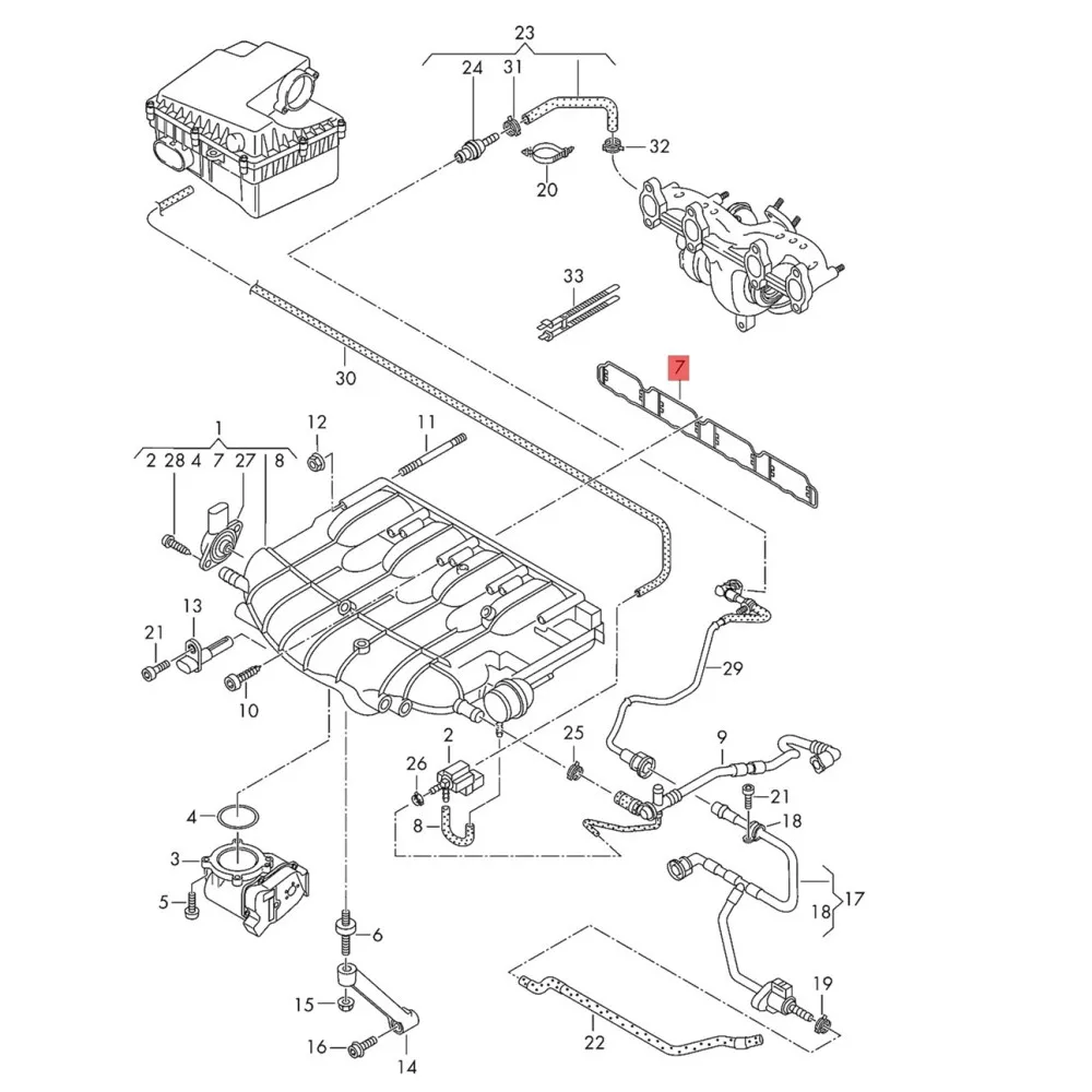 2004 Audi S4 Intake Manifold Diagram