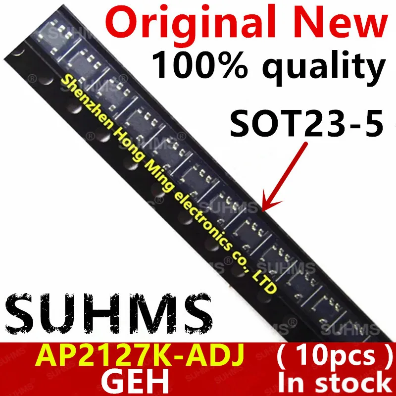 Chip AP2127K-ADJ AP2127K ADJ AP2127 GEH SOT23-5, 10 unidades, 100% ...
