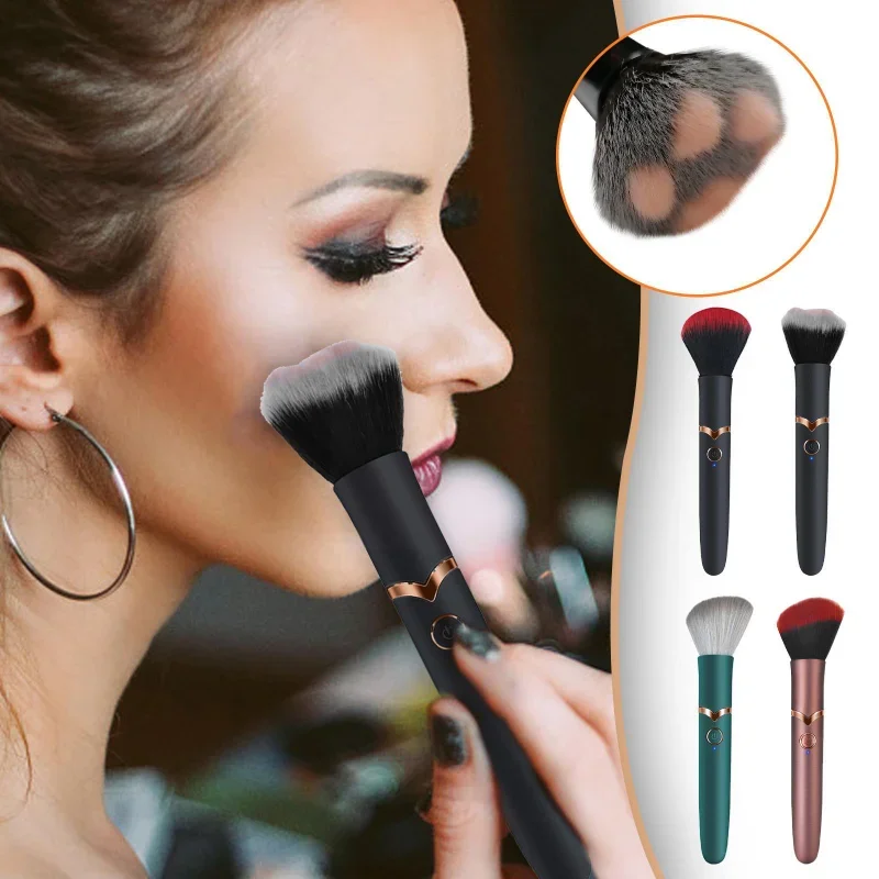 New-Electric-Makeup-Brush-Foundation-Brush-10-Speeds-Massage-Vibration ...