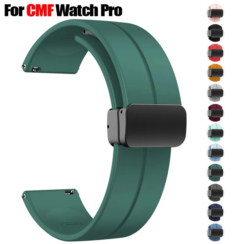 Magnetic-Folding-Buckle-Band-for-CMF-Watch-Pro-Silicone-Strap-for-CMF ...