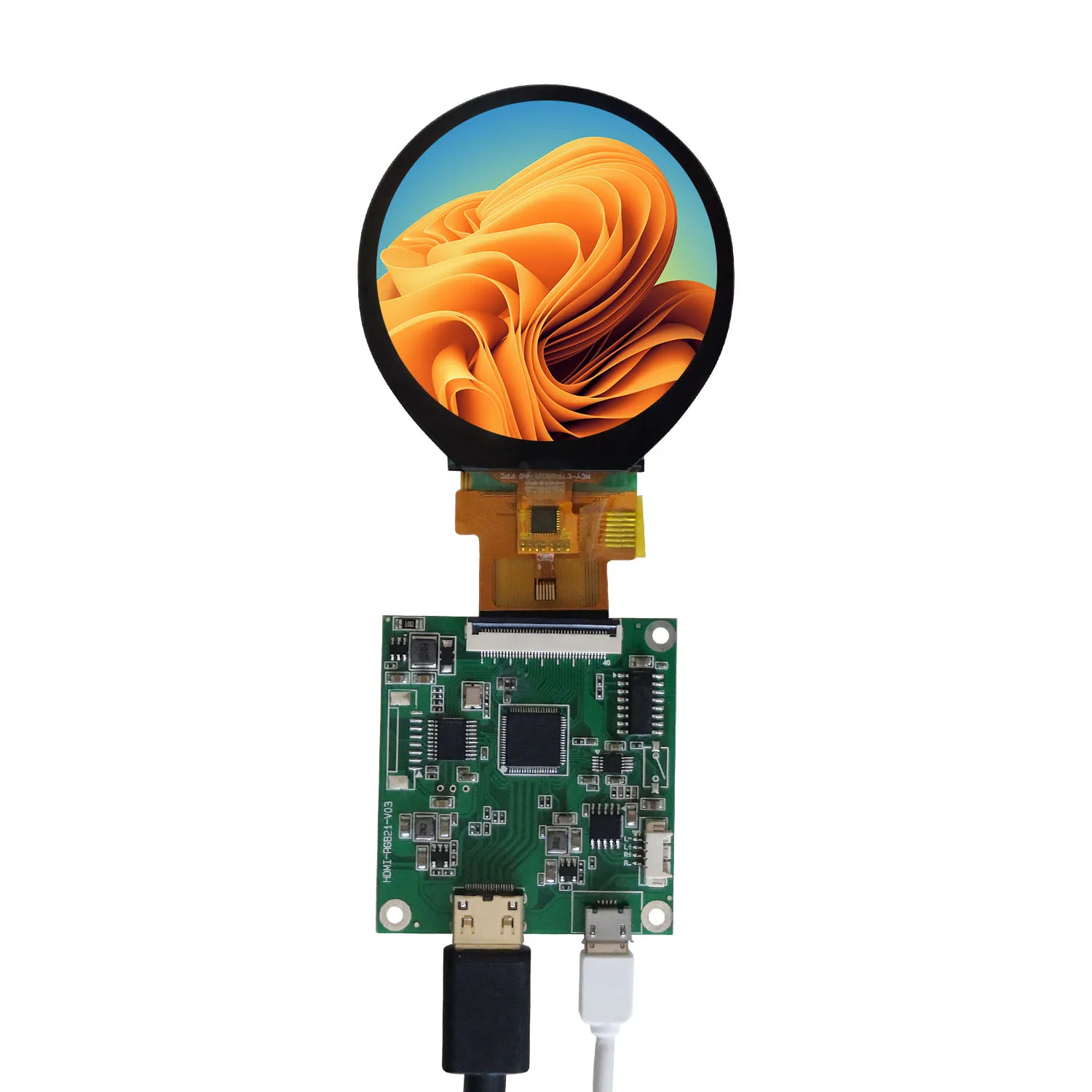 2.1 Inch 480x480 TFT Display Small Round LCD Screen Circular With Touch ...