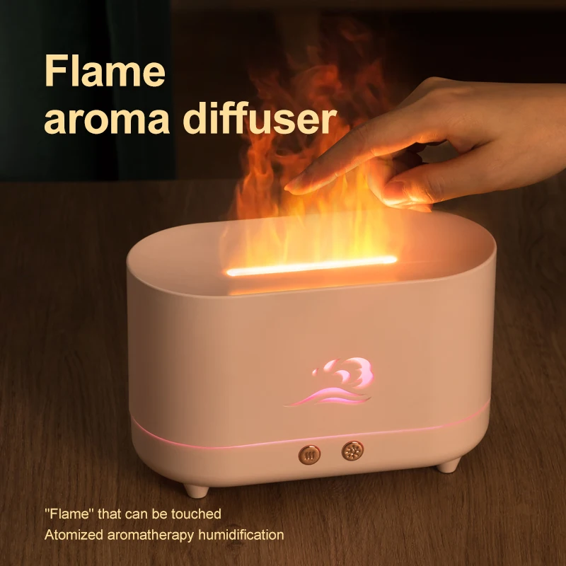 Fire-LED-Flame-Humidifier-Diffuser-Ultrasonic-Cool-Mist-Maker-Fogger ...