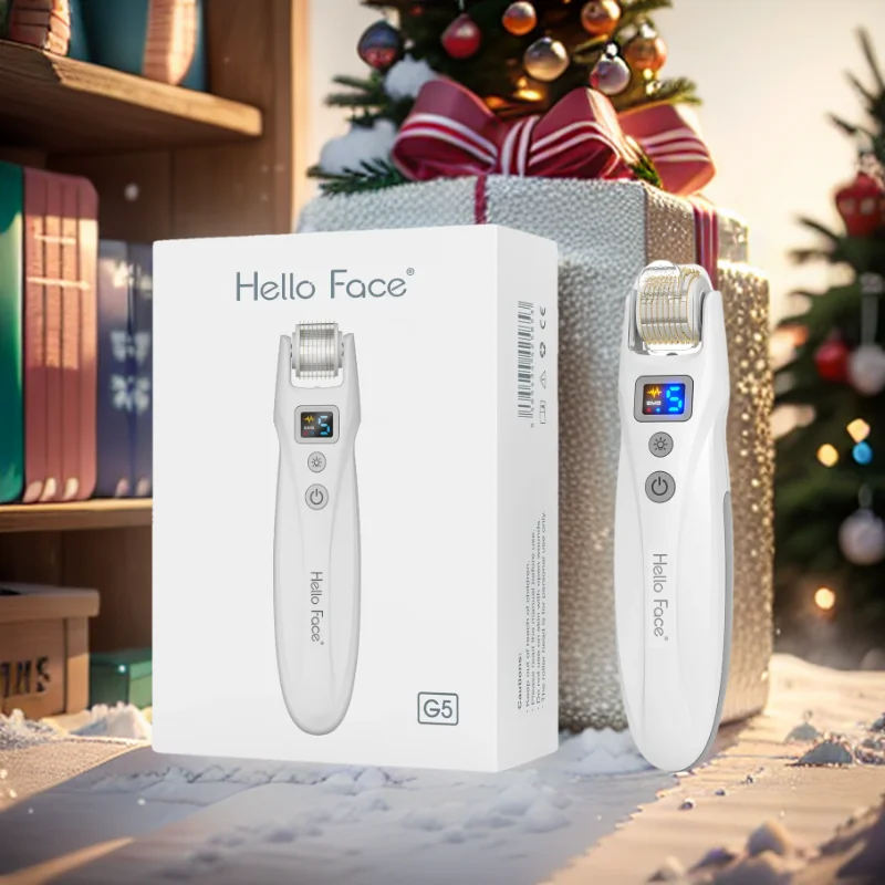 Hello-Face-G5-Derma-Roller-EMS-Titanium-Needle-540-Roller-Micro-current ...