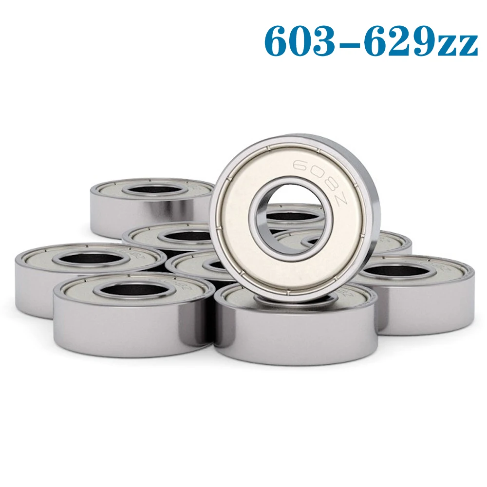 10Pcs Metal Seal High Quality Deep Groove Ball Bearing 603 604 605 606 ...