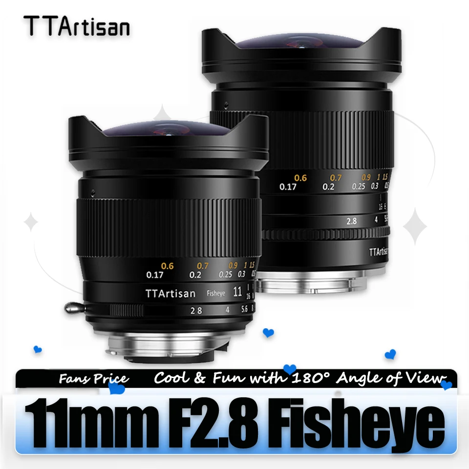 TTArtisan-Full-Frame-11mm-F2-8-Fisheye-Camera-Lens-with-180-Angle-of ...