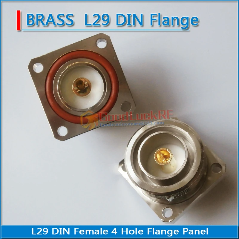 1X-Pcs-Adapter-7-16-DIN-L29-Female-Plug-Cable-Connector-4-hole-Flange ...