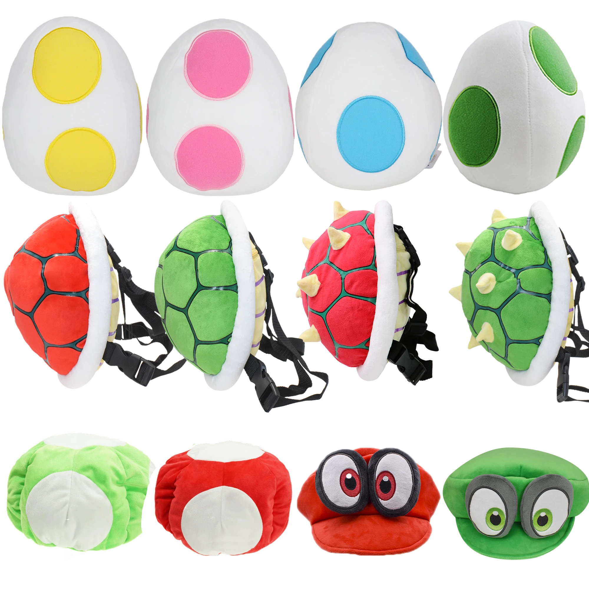 Yoshi-Ei-Mario-Cappy-Hut-Mario-Tasche-Mario-Koopa-Troopa-Tasche-Pilz ...