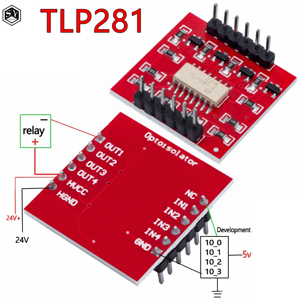 TLP281-4-CH-4-Channel-Opto-isolator-IC-Module-For-Arduino-Expansion ...