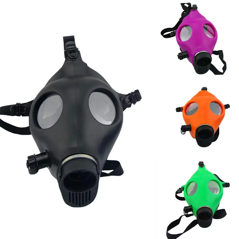 Silica-Gel-Gas-Mask-Fetish-Latex-Rubber-Mask-Hood-Breath-Control ...