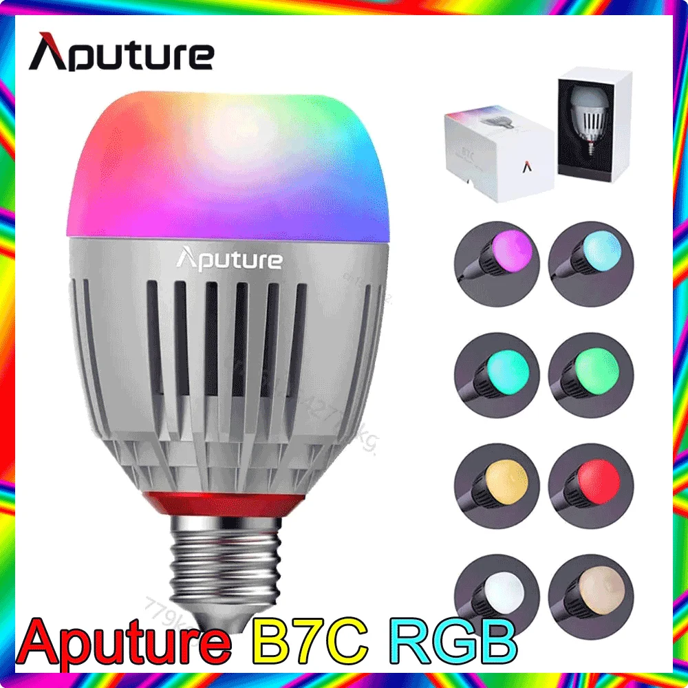 Aputure-Accent-B7C-RGB-Smart-LED-Light-Bulb-for-Photographic-Lighting ...