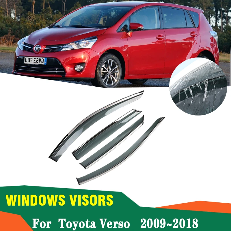4X Car Window Visor For Toyota Verso AR20 20 Excel 2009~2018 Car ...