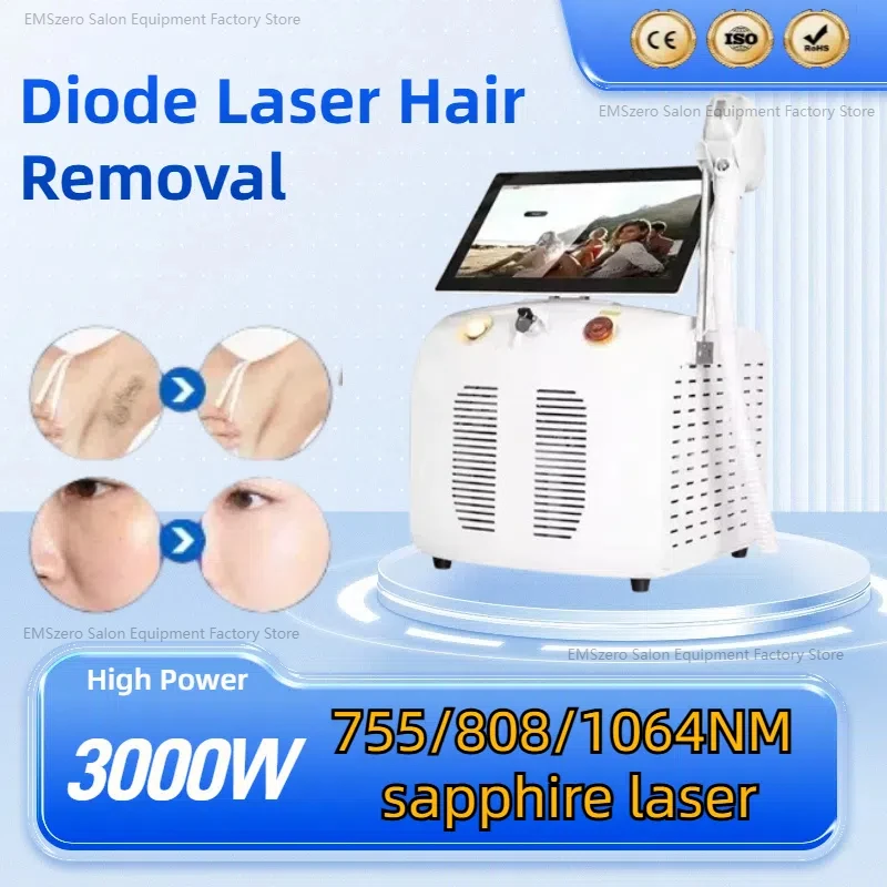 3000W Powerful Alexandrite Ice Platinum Laser Epilator Professional ...