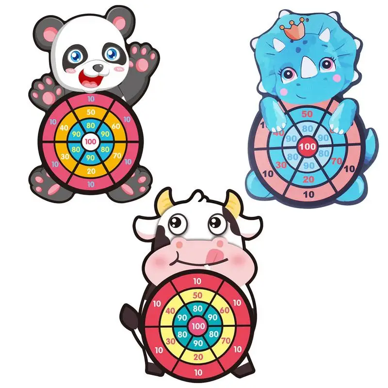 Children-Sticky-Cartoon-Animal-Target-Balls-Dart-Board-Parent-Kids ...