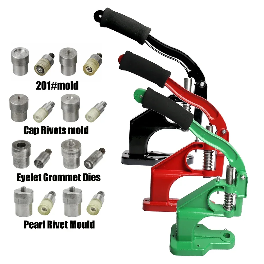 Hand-Punch-Press-Machine-and-Metal-Dies-for-Cap-Rivets-Snap-Buttons ...
