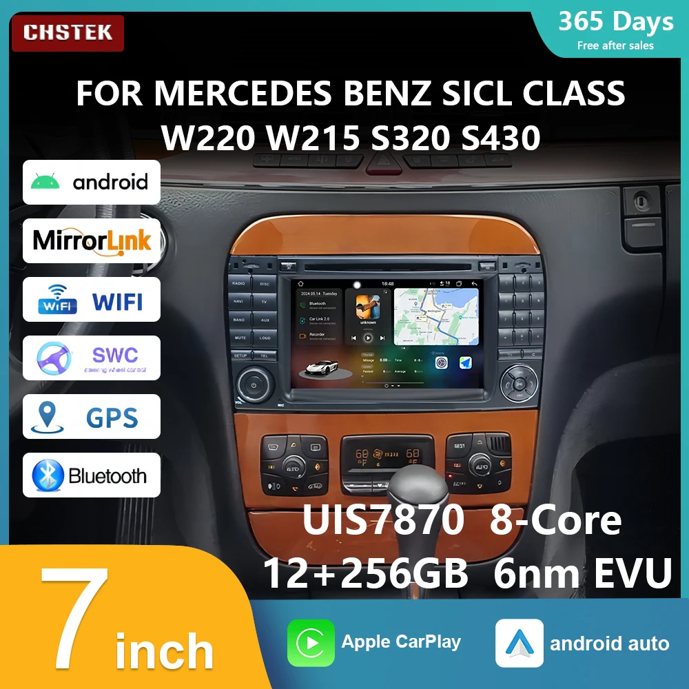 CHSTEK-Car-Radio-7870-256G-Carplay-Navigation-For-Mercedes-Benz-S-Class ...