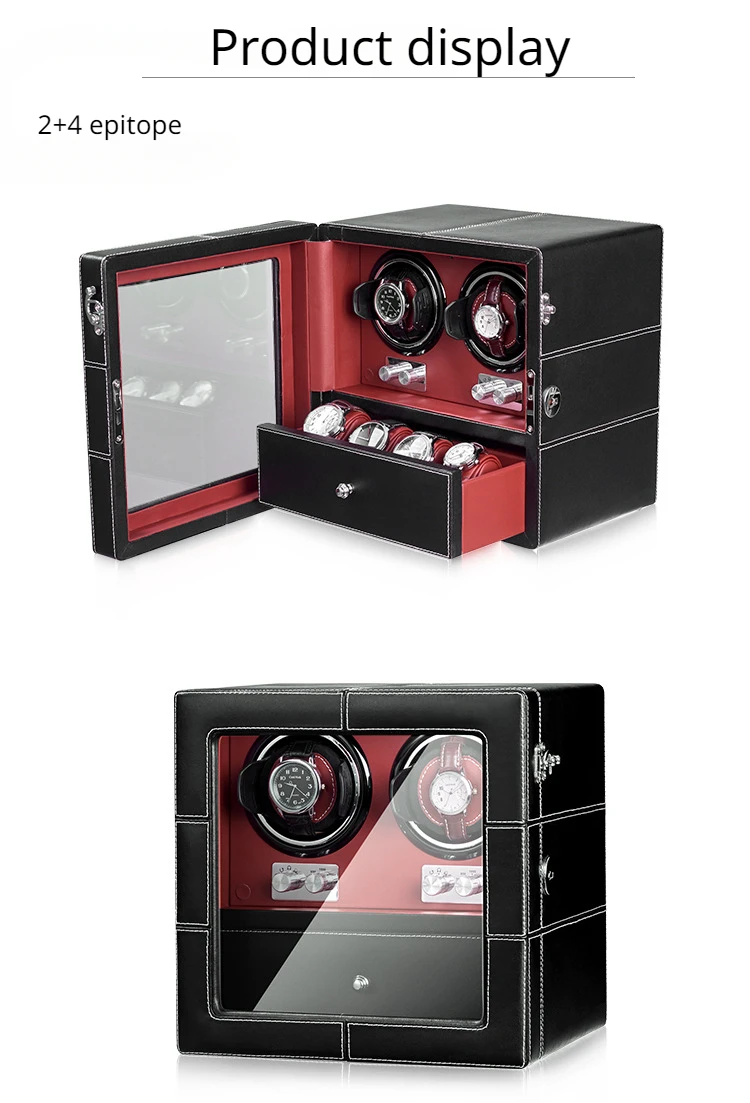 Silent Movement Watch Winders Automatic Rotating Winder Watch Box ...