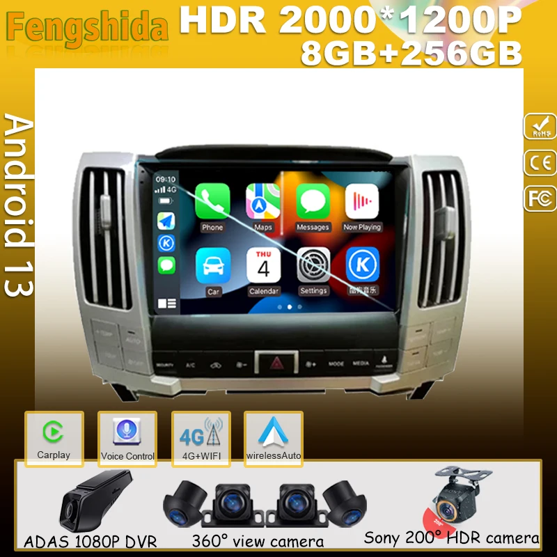 Auto-Radio-Android-For-Lexus-RX300-RX330-RX400-2004-2007-Navigation-Car ...