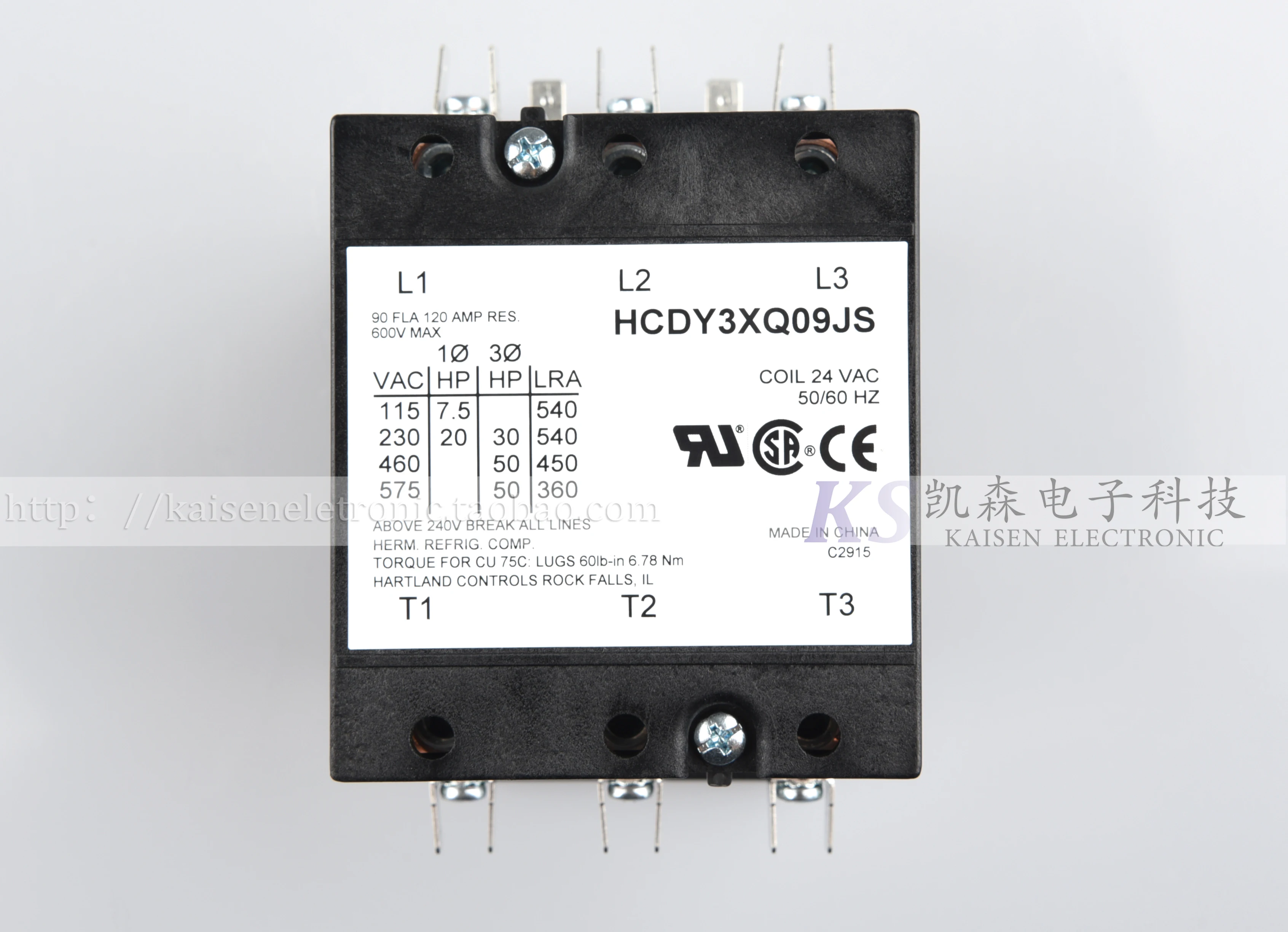High current HCDY3XT09JS AC contactor used in Haibao Germany Kelbe CNC ...
