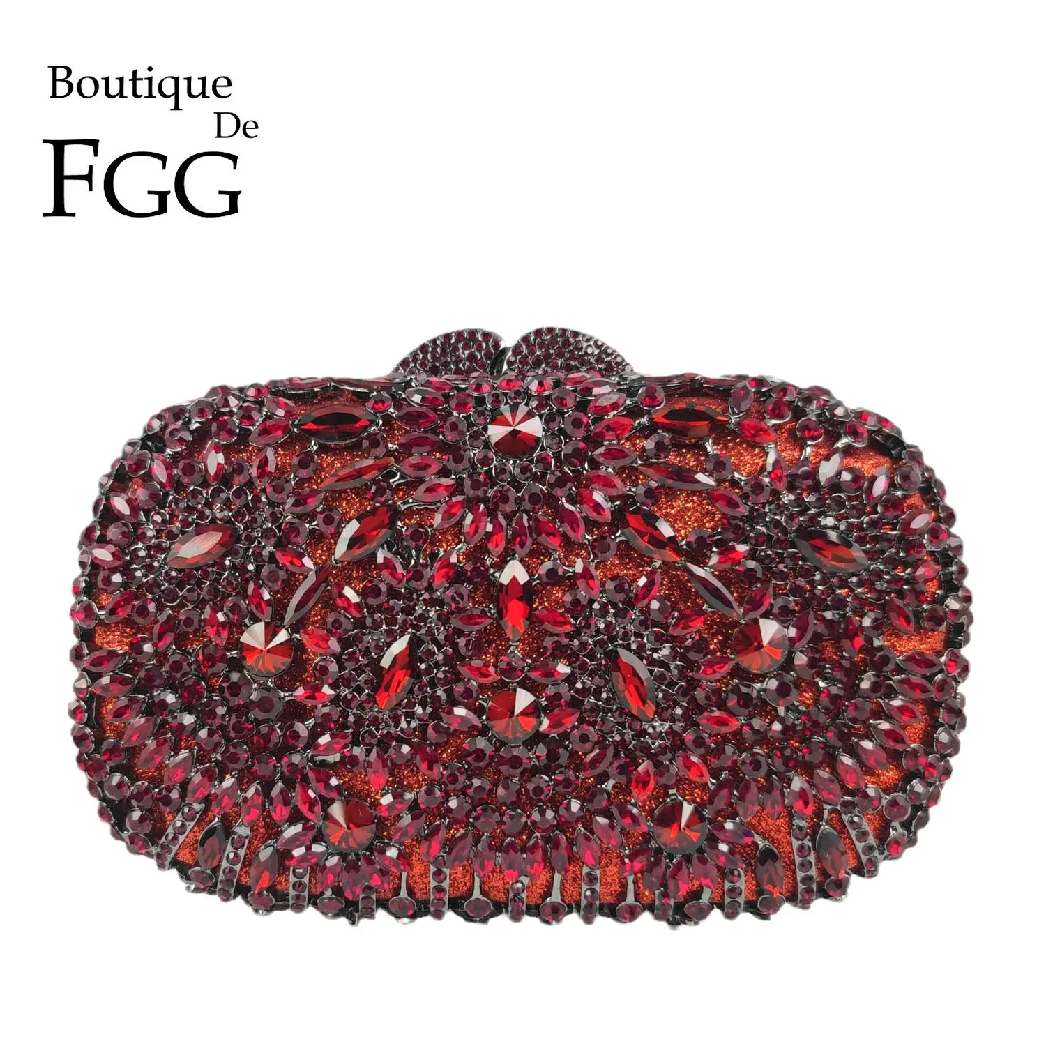 Boutique-De-FGG-Women-Red-Evening-Bags-Luxury-Crystal-Flower-Clutch ...