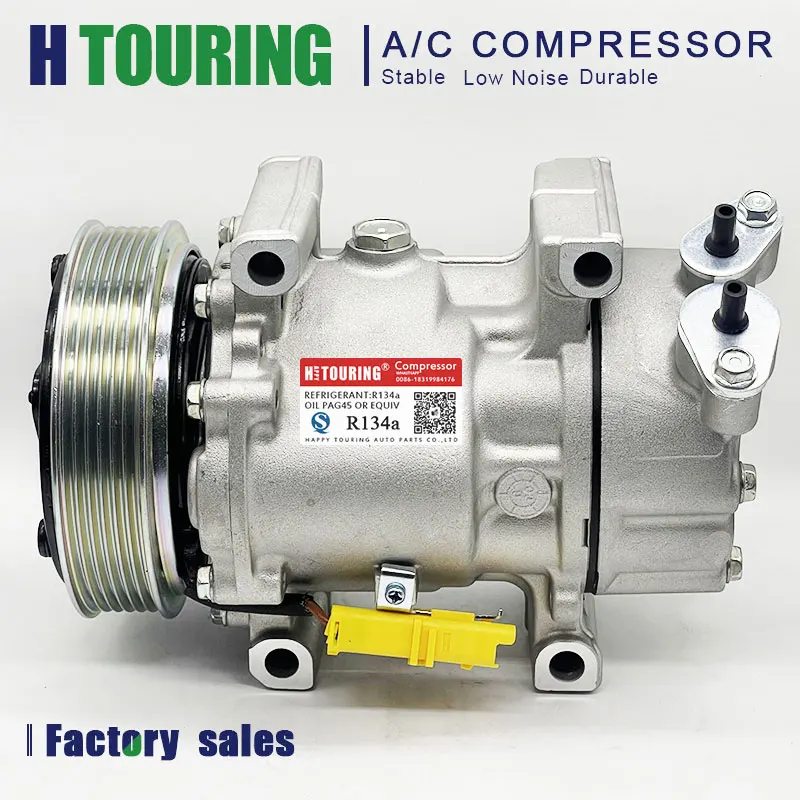 For-Compressor-Ac-Peugeot-206-307-Citroen-C2-C3-Sd6v12-9646273880 ...