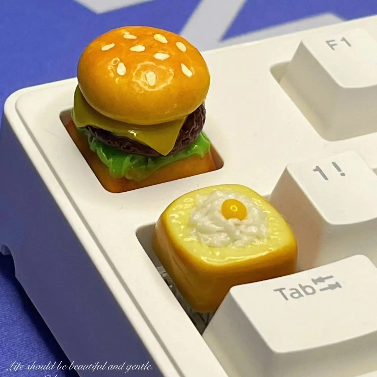 DIY-Food-Sesame-Burger-Keycaps-Personalized-And-Creative-Couple-Gifts ...