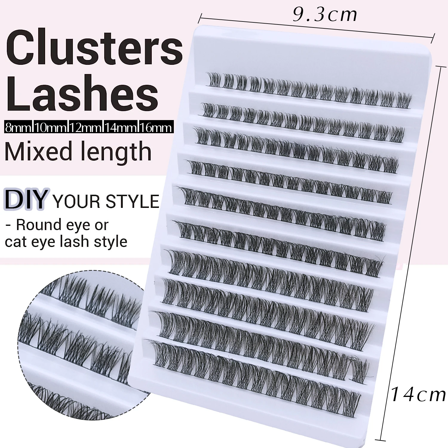 140Rows-DIY-Clusters-Eyelash-Extension-Dovetail-Segmented-Lashes-140 ...