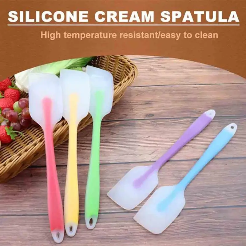 Kitchen Silicone Spatula Cream Baking Spatula Mini Translucent Spatula ...