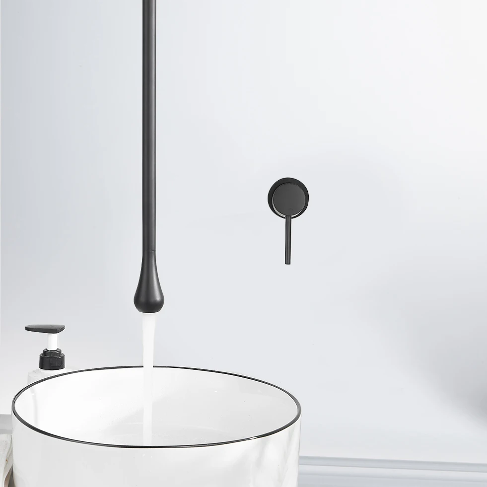 BAKALA-Water-Drop-Hang-Ceiling-Faucet-Bathroom-Basin-Bathtub-Tap-Solid ...