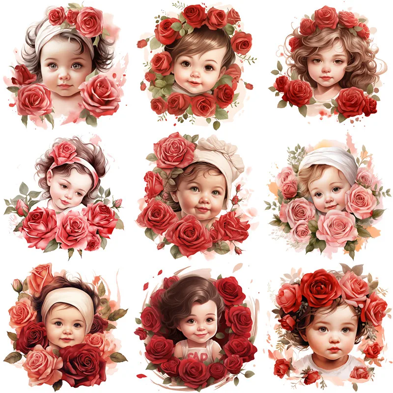 Baby-Rose-Stickers-Crafts-And-Scrapbooking-stickers-kids-toys-book ...