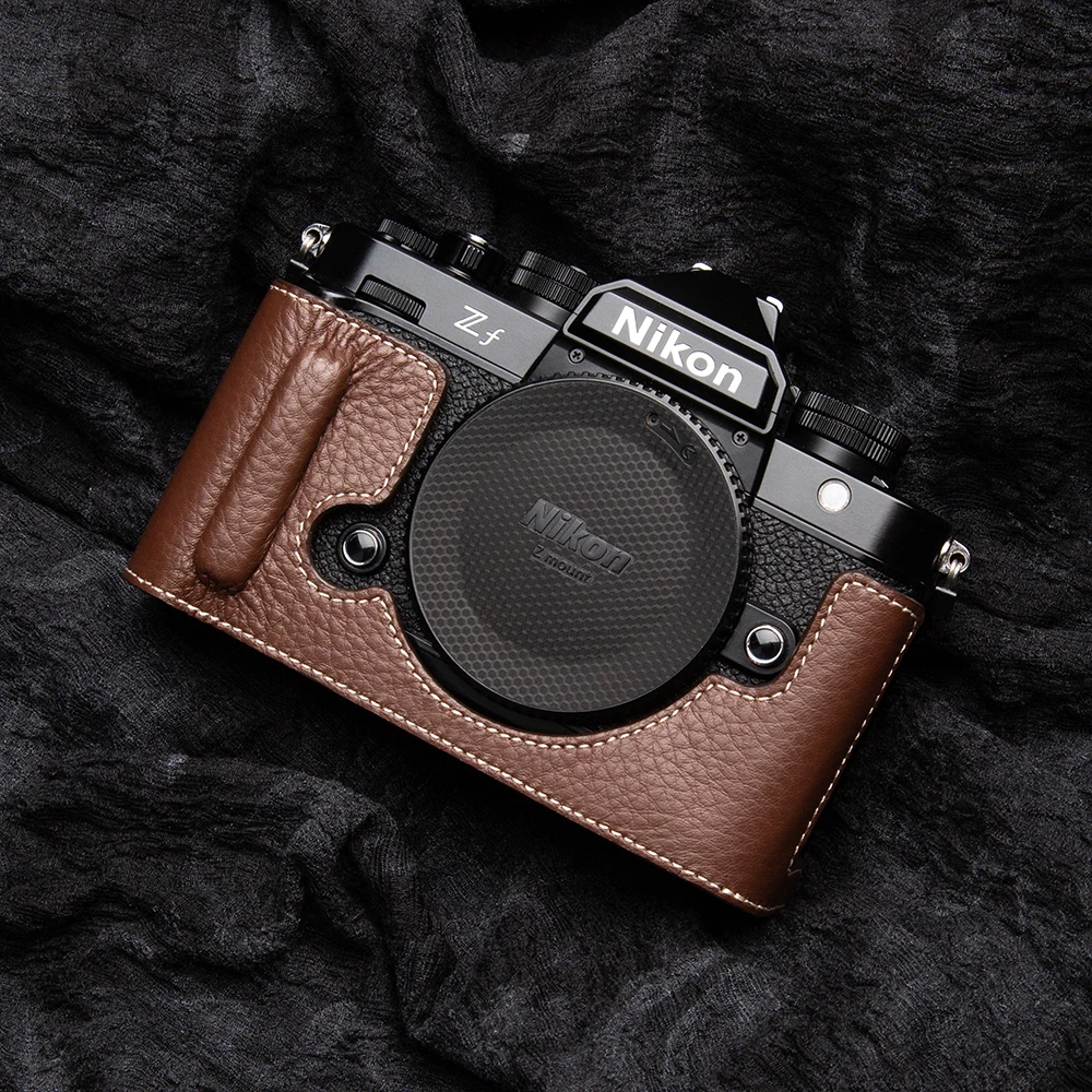 Retro style ZF Camera Bag Box for Nikon ZF Case Bag Real Leather Half ...