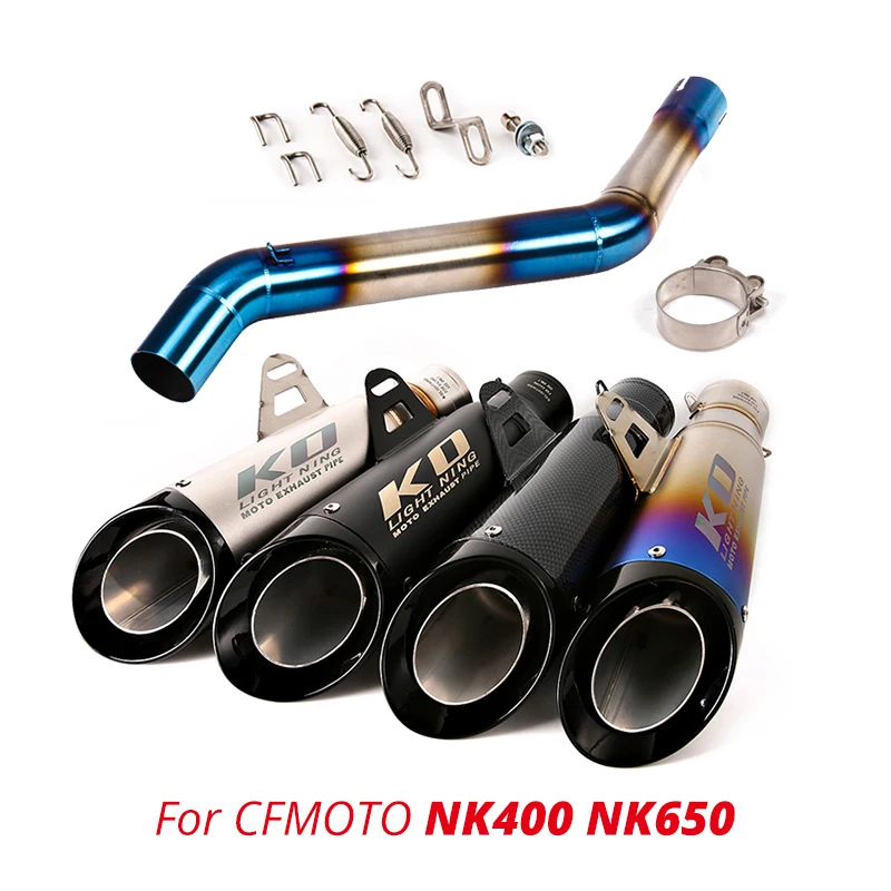 For Cfmoto 400nk 650nk 650mt 51mm Motorcycle Exhaust System Muffler