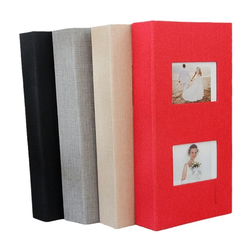 300pcs-Large-Capacity-Linen-Cover-Family-Albums-6-inch-Interleaf-Type ...