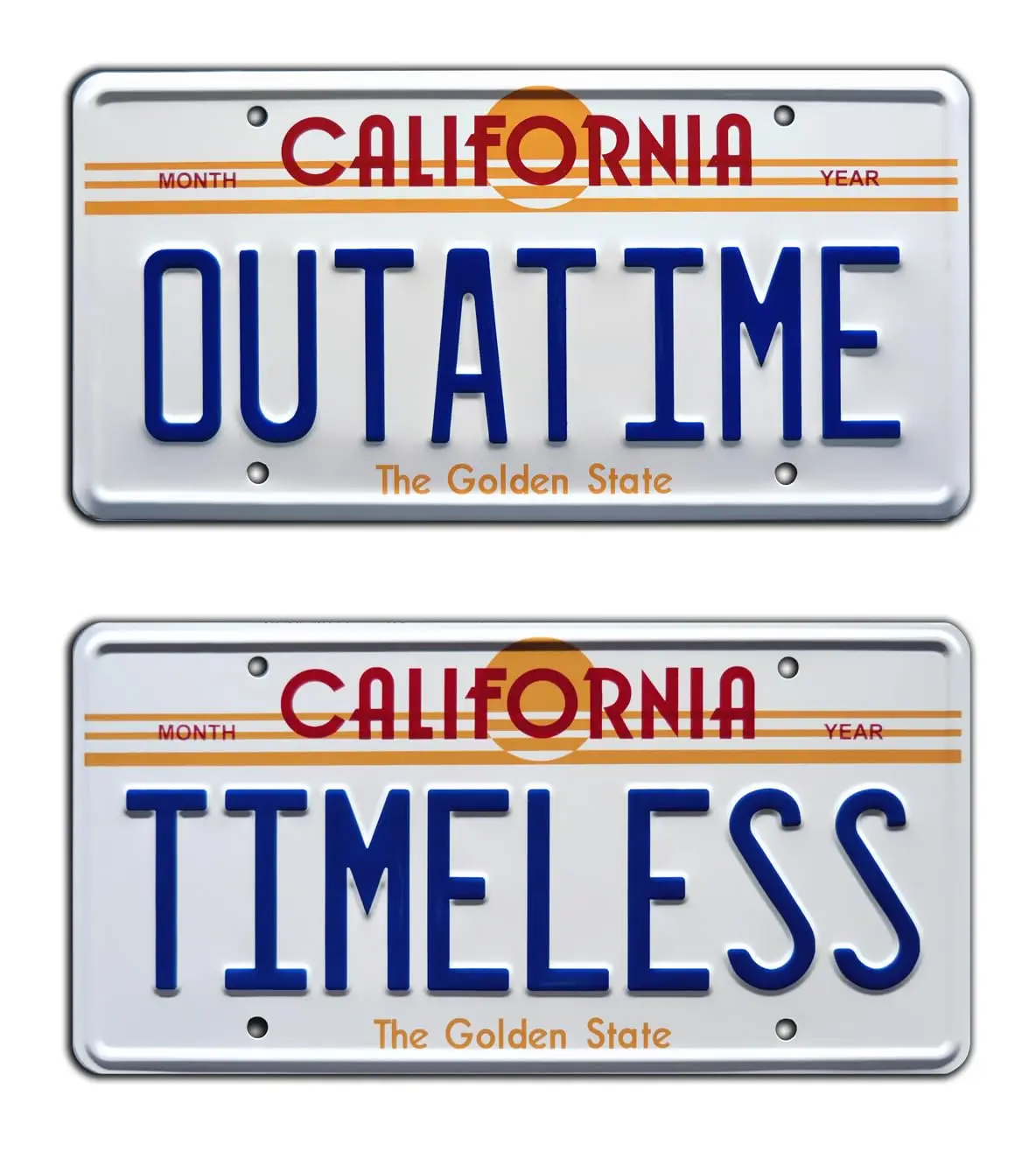 Back-to-the-Future-OUTATIME-TIMELESS-Metal-Stamped-License-Plates-Metal ...