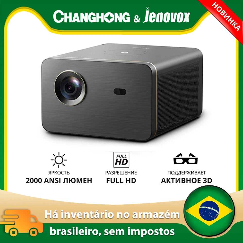 Changhong Jenovox M4000 Pro DLP Projector for Home 2000 ANSI Lumens ...