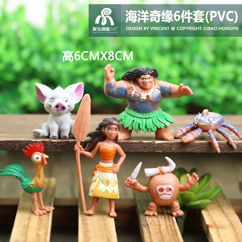 6Pcs-Set-Disney-Moana-Action-Figure-Moana-Princess-Chief-Tui-Sina-Doll ...