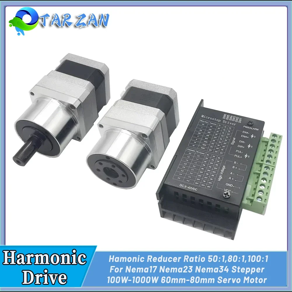 Mini Harmonic Drive Stepper Motor Kit High Precision Harmonic Gearbox ...