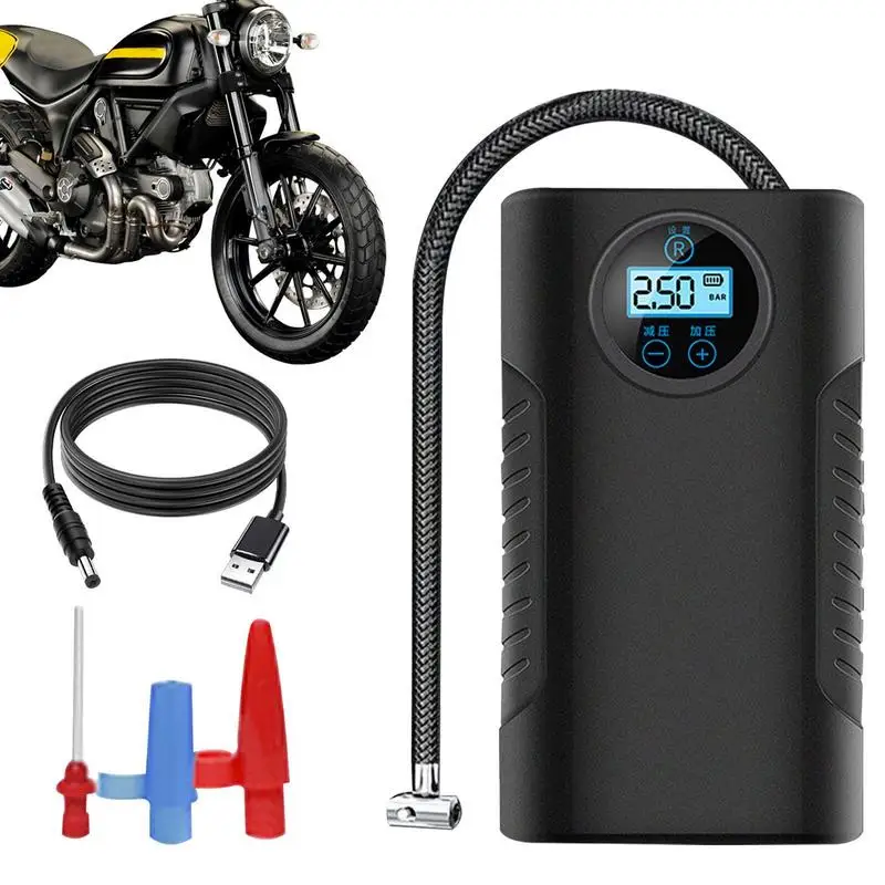 Mini-Car-Air-Pump-Portable-Self-Propelled-Electric-Tire-Pump-Air-Pump ...