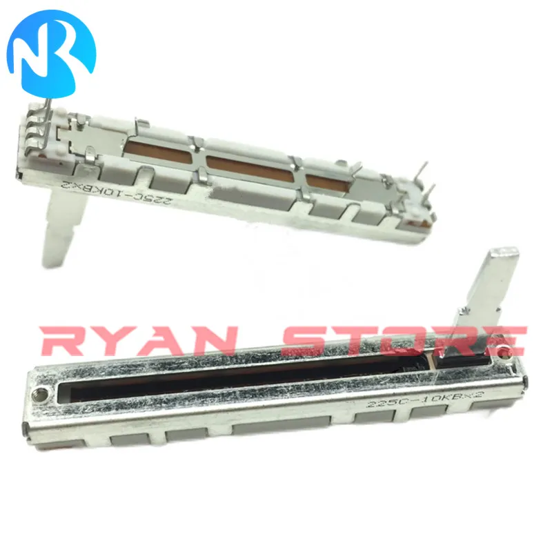 Potenci-metro-de-deslizamiento-recto-piezas-10KB-x-2-DCV1024-longitud ...