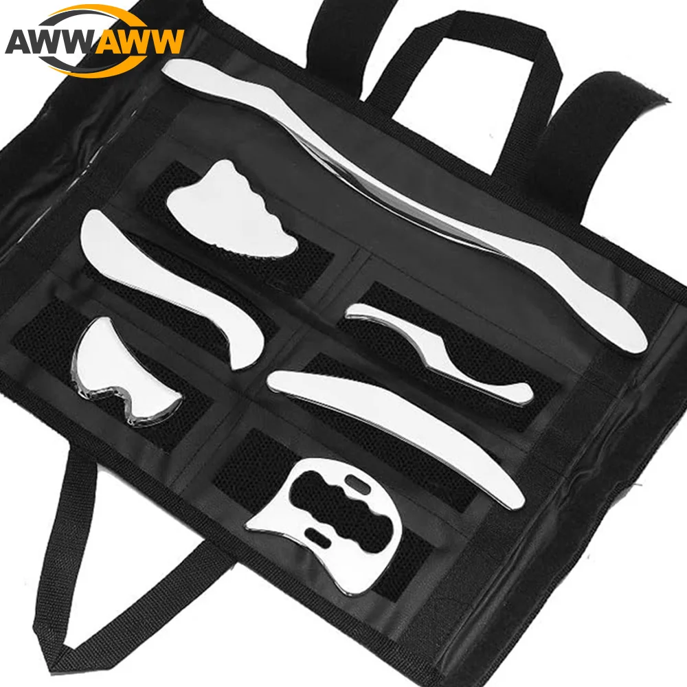 2-4-7Pcs-IASTM-Tools-Stainless-Steel-Fascia-Scraper-Body-Scraping ...