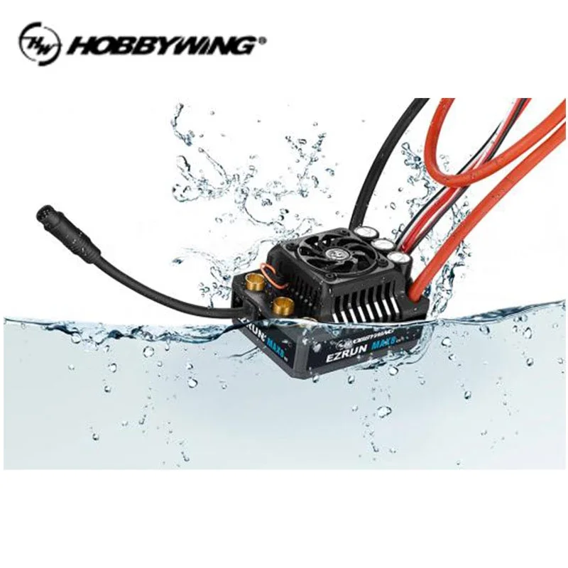 Hobbywing EZRUN MAX8 G2 160A 3-6S Waterproof Sensored Brushless ESC 7 ...